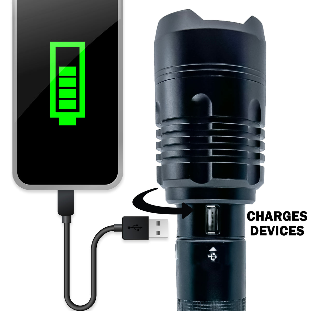 Stinger™ Tactical 10,000 Lumen Rechargeable Flashlight | Wholesale ...