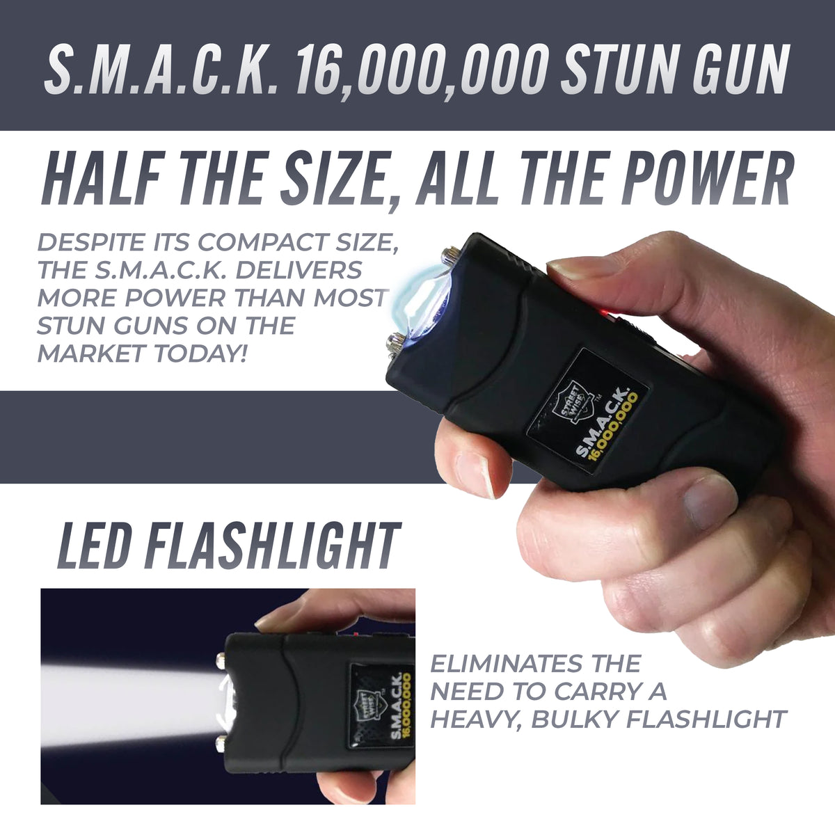 SMACK 16,000,000* Stun Gun | Streetwise Security Products Wholesale