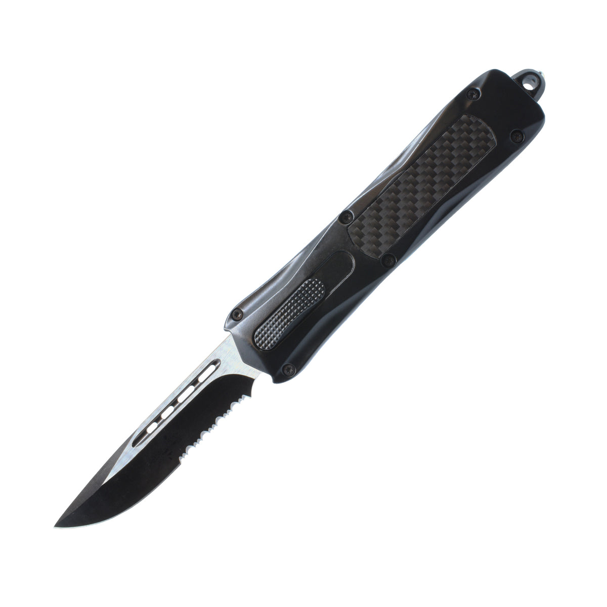 Carbon Fiber Automatic OTF Knife w/ Belt Clip | Armed Force Tactical ...