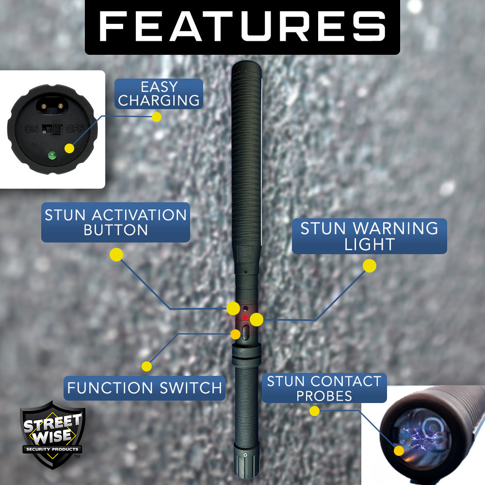 Lightning Rod 7,000,000* Stun Baton | Streetwise Security Wholesale ...