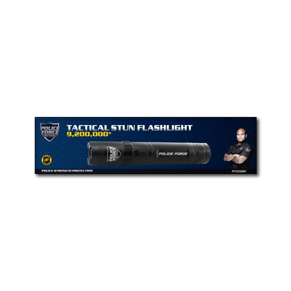 Tactical 9,200,000* Stun Flashlight | Police Force Self Defense ...